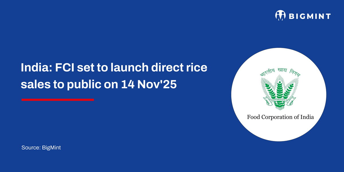 India: FCI set to launch direct rice sales to public on 14 Nov'25 | BigMint