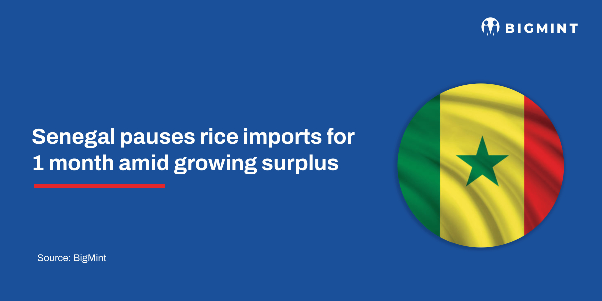 Senegal pauses rice imports for 1 month amid growing surplus | BigMint