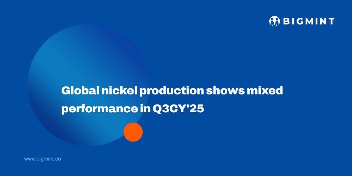 Global nickel production shows mixed performance in Q3CY'25 amid ...