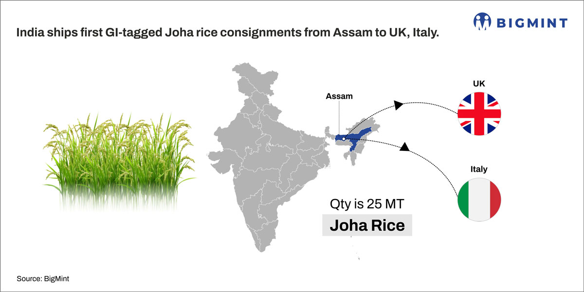 India ships first GI-tagged Joha rice consignments from Assam to UK ...